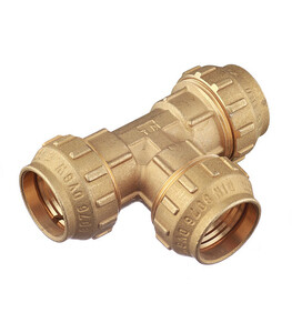 Тройник ПНД Tiemme компрессионный 32х32х32 мм латунь — купить в Санкт ...