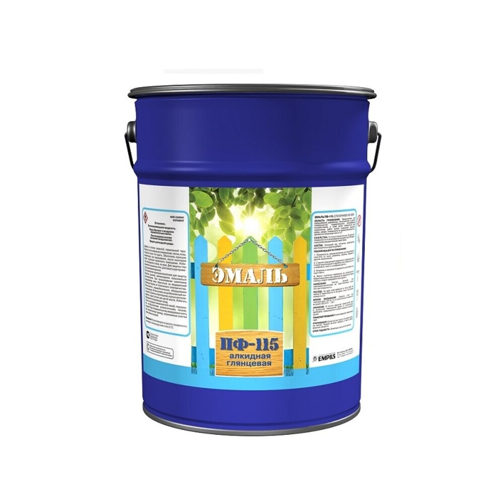 Эмаль ПФ-115 Empils для внутренних и наружных работ белая 5 кг — купить ...