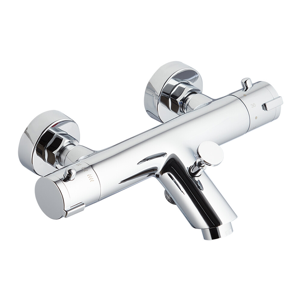 Смеситель для ванны термостатический Lavelly Pulse хром с коротким ...