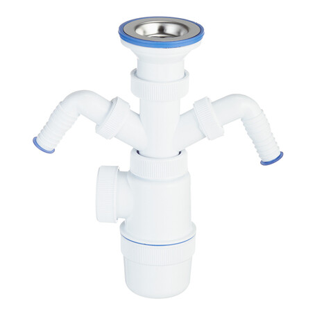 Сифон для раковины Wirquin Pro 30718052 1 1/2х40 мм бутылочный с ...