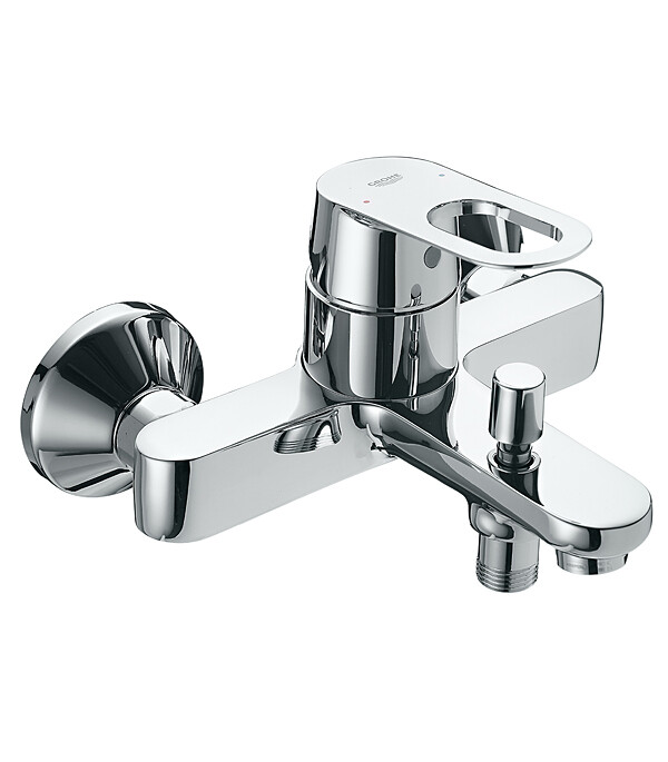 Смеситель для ванны и душа GROHE BauLoop 23341000 DN15 с коротким ...
