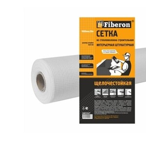 Сетка стеклотканевая малярная Fiberon ячейка 5х5 мм 1х20 м белая ...