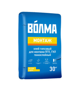 Клей для ПГП/ГКЛ/ГВЛ Волма Монтаж гипсовый 30 кг — купить в Санкт ...