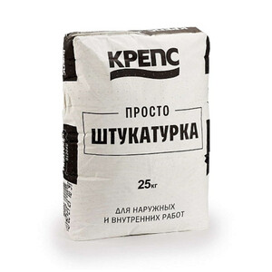 Штукатурка цементная Крепс Просто 25 кг — купить в Санкт-Петербурге ...
