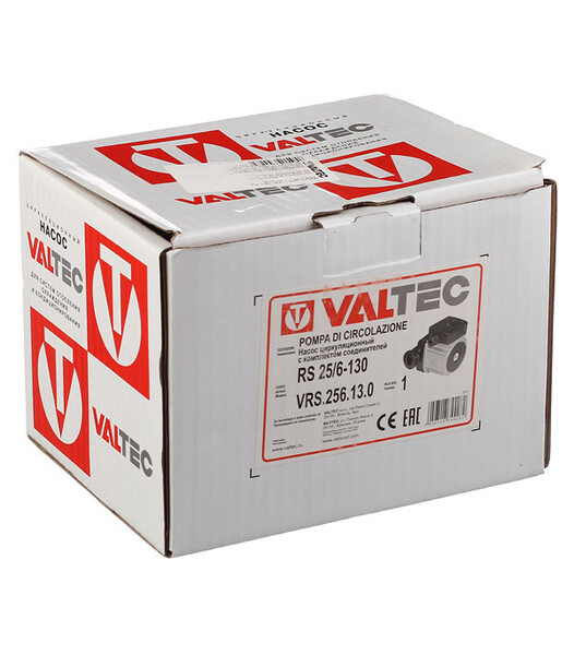 Циркуляционный насос для систем отопления Valtec 25-60 DN25 подъем 6 м 130 мм с гайками (VRS.256 ...