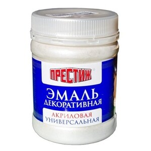 Эмаль акриловая Престиж декоративная серебристый перламутр 0,23 кг ...