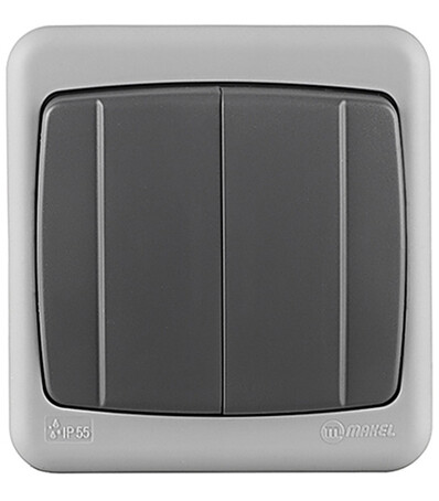 Розетка Makel накладная серая с крышкой (36064206) — купить в Санкт-Петербурге: цены ...