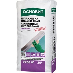 Шпаклевка полимерная Основит Эконсил PР-38 W белая 20 кг — купить в ...
