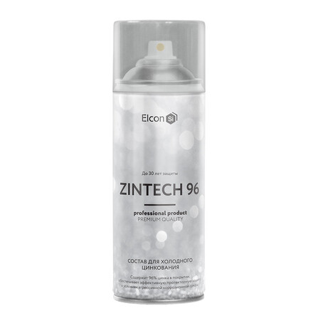 Грунт-эмаль цинконаполненная Elcon Zintech 96 серая матовая 1 кг ...