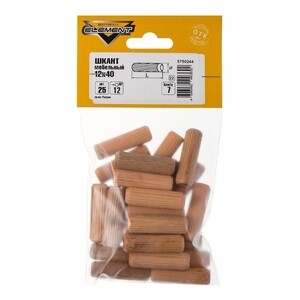 Шкант мебельный Element 12х40 мм 10 шт (335970) — купить в Петровиче в ...