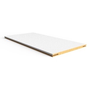 Доборная планка ВДК телескопическая экошпон белоснежная шагрень ...