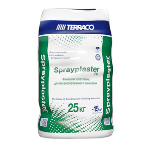 Шпатлевка финишная Terraco Sprayplaster (мешок) 25 кг — купить в Санкт ...