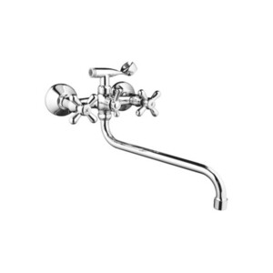 Смеситель для ванны и душа Accoona А7372 с длинным изливом ...