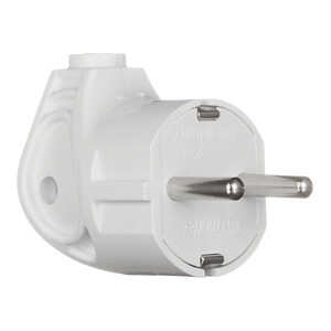 Вилка угловая с заземлением 16 А 250 В Makel белая (10027) — купить в Санкт-Петербурге: цены ...