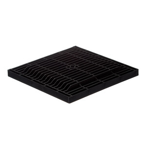 Решетка для дождеприемника Standartpark Polymax Basic 300х300 мм пластиковая черная — купить в ...