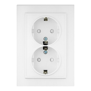 Розетка EKF Минск встраиваемая белая со шторками (ERR16-128-100) — купить в Санкт-Петербурге ...