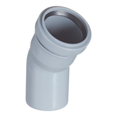 Отвод Valfex d50 мм 45° пластиковый для внутренней канализации — купить в Санкт-Петербурге: цены ...