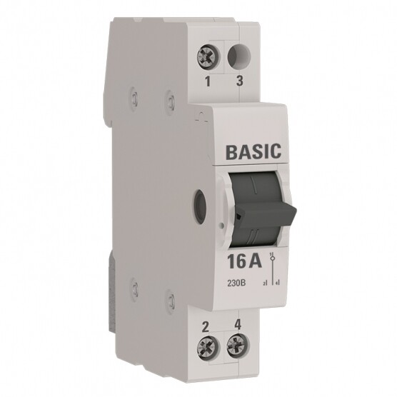 Трехпозиционный переключатель EKF Basic ТПС-63 1Р 16А 4,5 кА 230 В на DIN-рейку (tps-1-16 ...