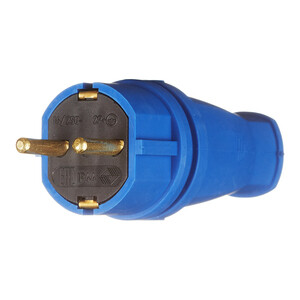 Вилка штепсельная Svet с заземлением IP44 синяя — купить в Санкт-Петербурге: цены ...