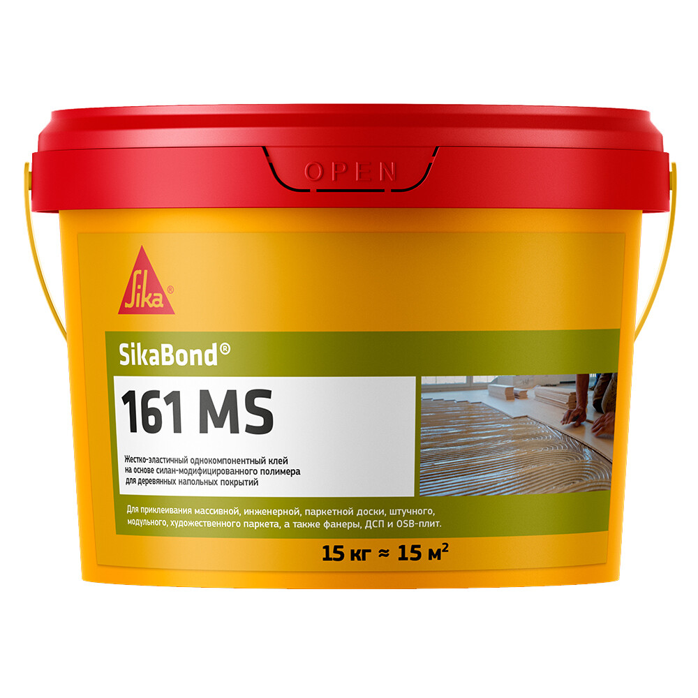 Клей для паркета полиуретановый гибридный Sika Bond-161 MS SMP ...