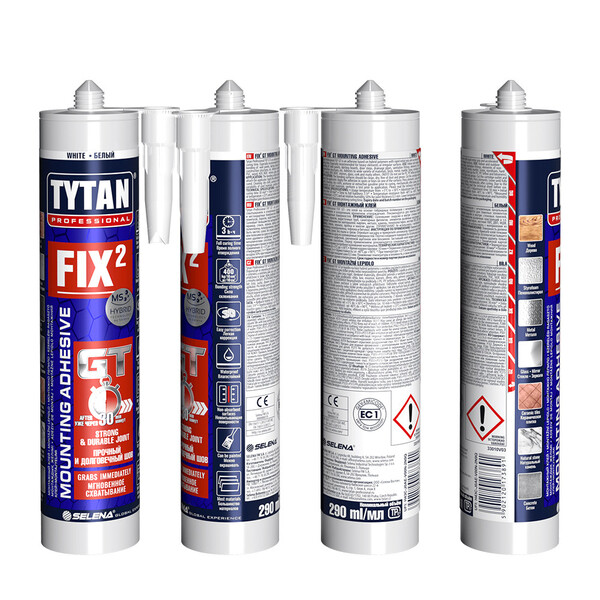 Клей монтажный гибридный Tytan Professional Fix2 GT белый 290 мл ...
