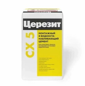 Цемент монтажный водоостанавливающий Ceresit CX5 25 кг — купить в Санкт ...