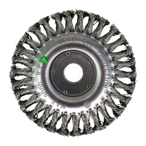 Корщетка для УШМ EuroBrush 13-014 витая жесткая радиальная d150х22,2 мм ...