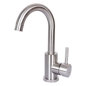 Смеситель для кухни и раковины ARGOtech Solid сатин однорычажный с поворотным изливом (35-02 ...