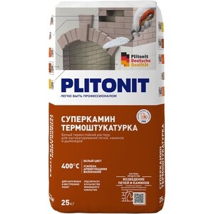 Штукатурка для печей и каминов Plitonit СуперКамин ТермоШтукатурка ...