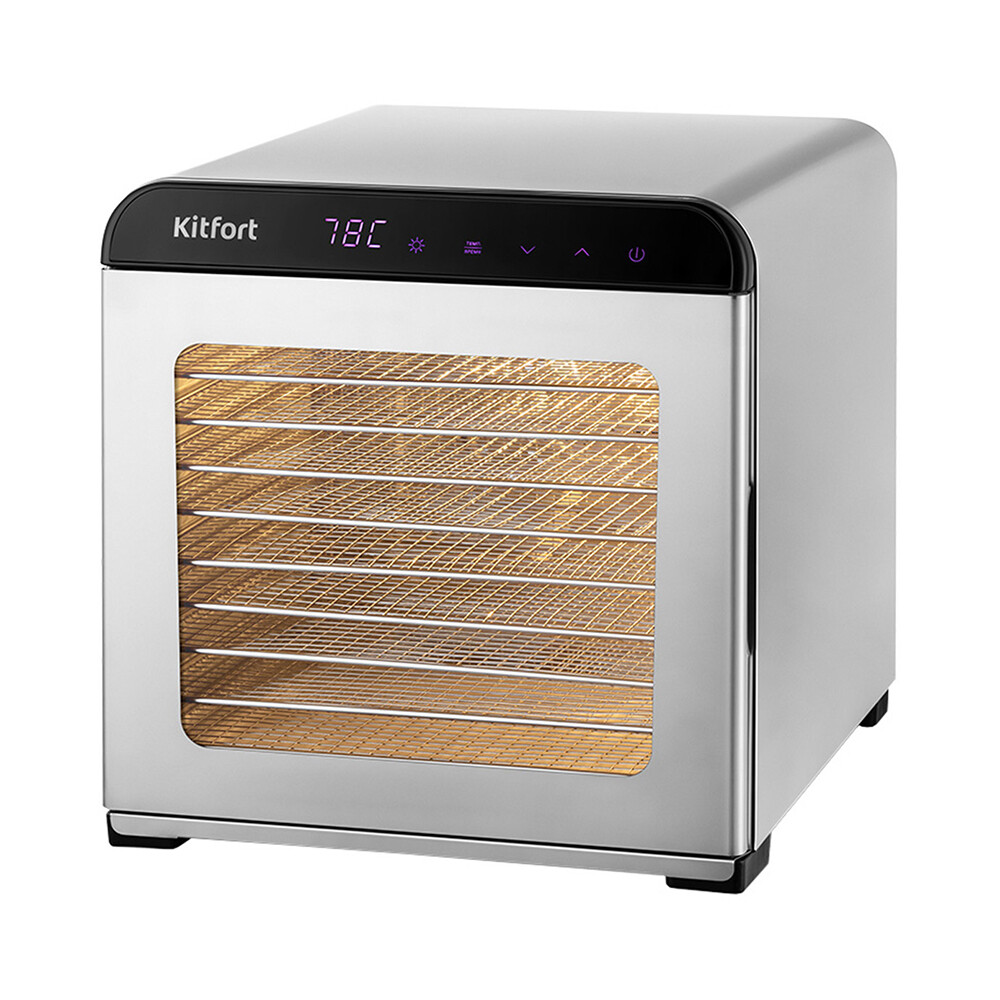 Сушилка для овощей и фруктов Kitfort КТ-1947 серебристая — купить в Санкт-Петербурге: цены ...