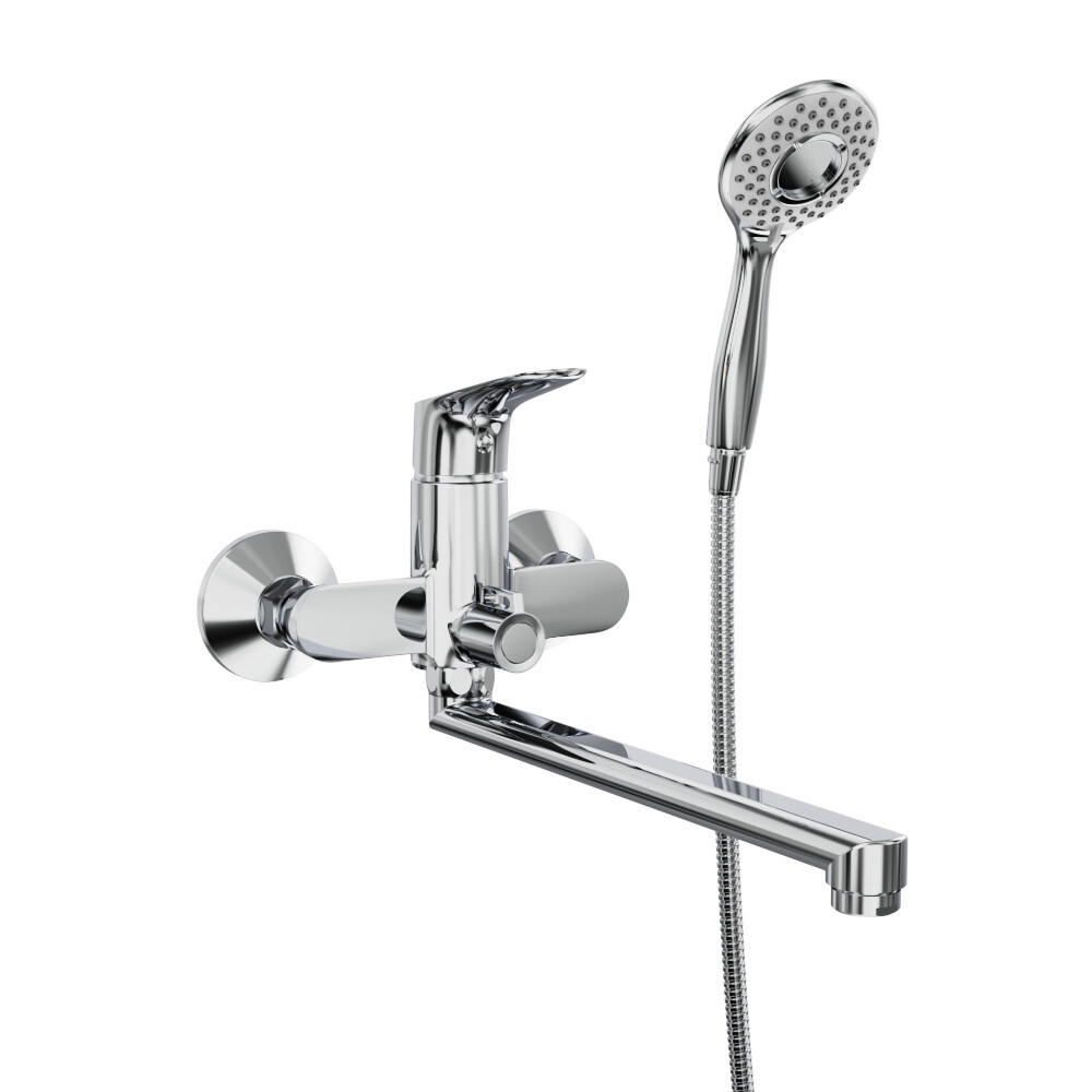 Смеситель для ванны Tokito Semboku хром однорычажный с длинным изливом ...