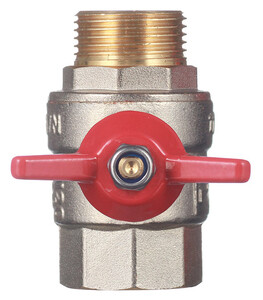 Кран шаровой латунный Valtec Base 3/4 ВР(г) х 3/4 НР(ш) бабочка прямой (VT.218.N.05) — купить в ...