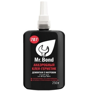 Клей-герметик для резьбовых соединений Mr.Bond 707 красный 250 г ...