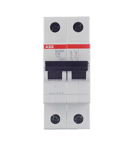 Автоматический выключатель модульный ABB SH202L 2P 6А тип C 4,5 кА 400 В (2CDS242001R0064 ...