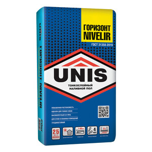 Ровнитель (наливной пол) финишный Unis Горизонт Nivelir ...