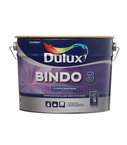 Краска в/д Dulux Bindo 3 основа BW глубокоматовая латексная 10 л — купить в Санкт-Петербурге ...