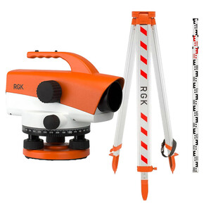 Нивелир оптический RGK C-32 (778268) со штативом и рейкой — купить в Санкт-Петербурге: цены ...