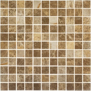 Мозаика Mir Mosaic Natural i-Tilе светло-коричневая из натурального ...