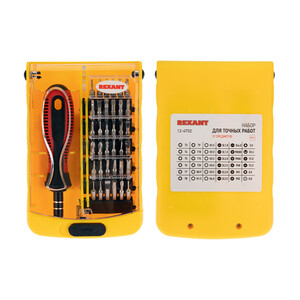 Набор отверток для точечных работ Rexant (12-4702) (37 шт.) — купить в Санкт-Петербурге: цены ...