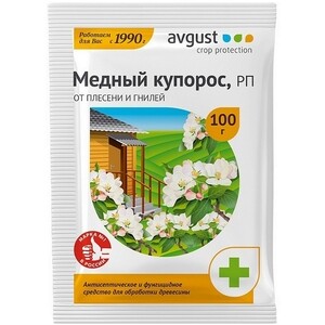 Средство для защиты стволов деревьев от плесени и гнилей Avgust Медный ...