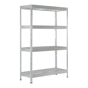 Стеллаж металлический AR Shelving Rivet Wire 1800x1200x450 мм 4 полки ...