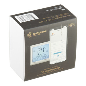 Терморегулятор сенсорный программируемый для теплого пола Теплолюкс MCS 350 tuya белый с ...