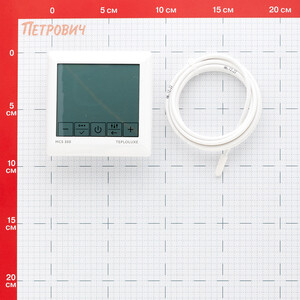 Терморегулятор сенсорный программируемый для теплого пола Теплолюкс MCS 350 tuya белый с ...