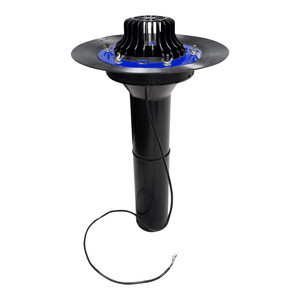 Воронка Технониколь d110 мм для плоской кровли с подогревом черная ...