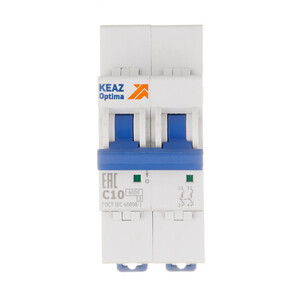 Автоматический выключатель модульный КЭАЗ OptiDin 2P 10А тип C 6 кА 220 В (260597) — купить в ...