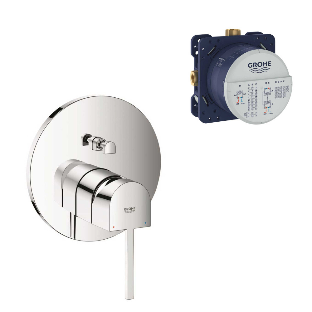 Смеситель для душа встраиваемый Grohe Plus однорычажный с механизмом в ...