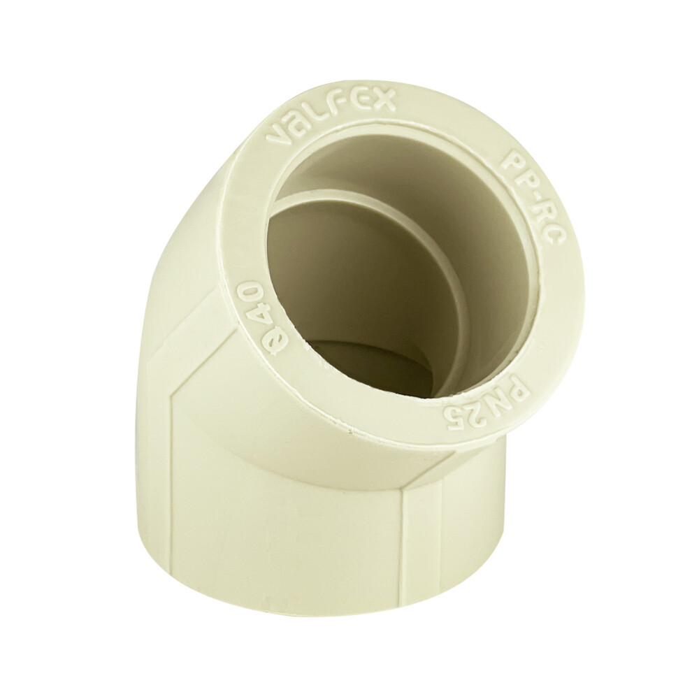 Угол полипропиленовый Valfex 40 мм 45° серый (10107040Г) — купить в Санкт-Петербурге: цены ...