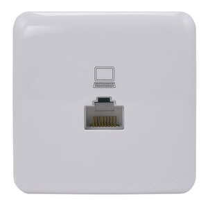 Розетка компьютерная Lezard Viola накладная белая (751-0200-139 ...