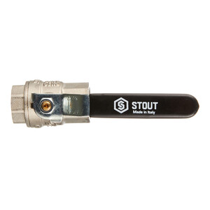 Кран шаровой латунный Stout 1/2 ВР(г) х 1/2 ВР(г) ручка прямой (SVB ...