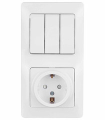 Встроенные розетки и выключатели Systeme Electric Glossa — купить в ...
